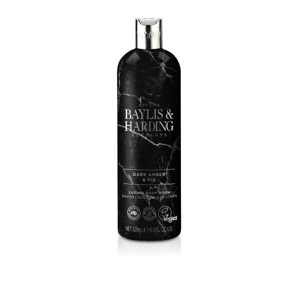 Baylis & Harding, Elements, Płyn do mycia ciała Dark Amber & Fig, 500 ...