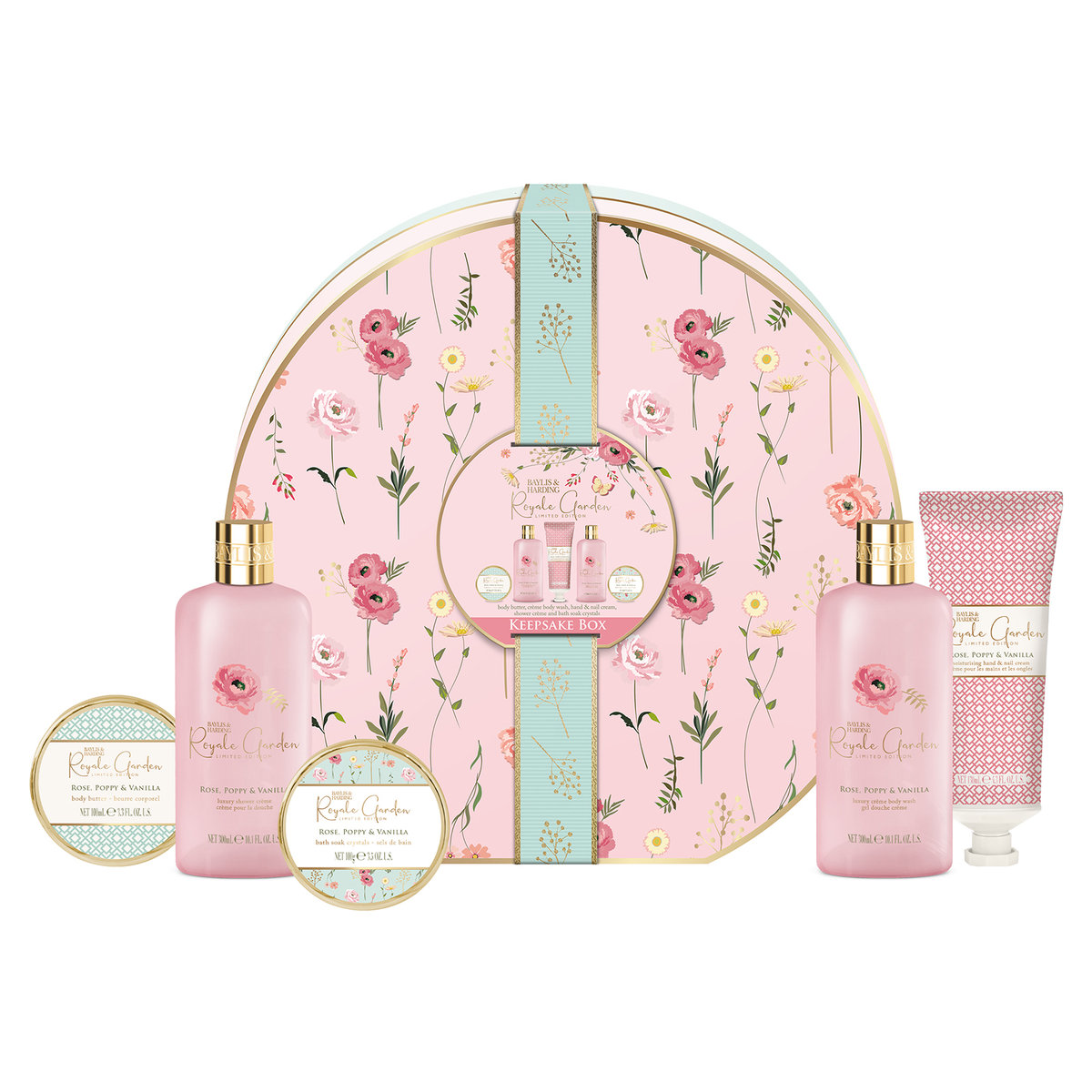 Baylis&Harding, Royale Garden Rose, Poppy & Vanilla - luksusowy zestaw ...
