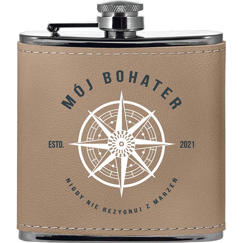 Be Happy, Piersiówka Z Napisem Mój Bohater - Be Happy | Sklep EMPIK.COM