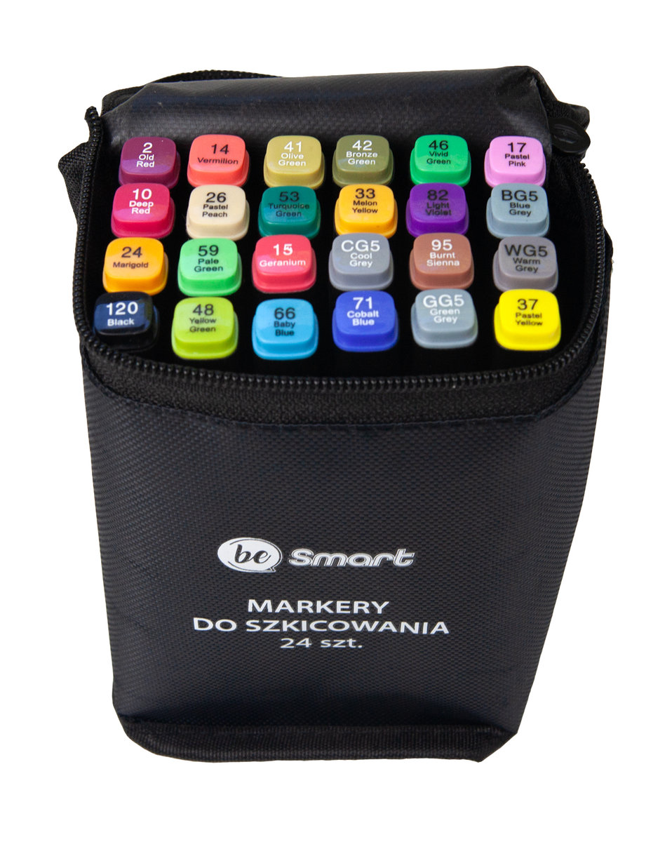 Be Smart, Markery do szkicowania, 24 sztuki - Be Smart | Sklep EMPIK.COM