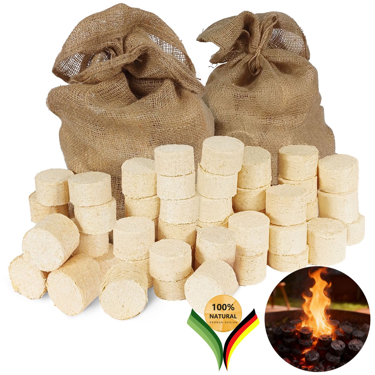 Be4Nature Brykiet W Worku Jutowym 25 Kg - be4nature | Sklep EMPIK.COM
