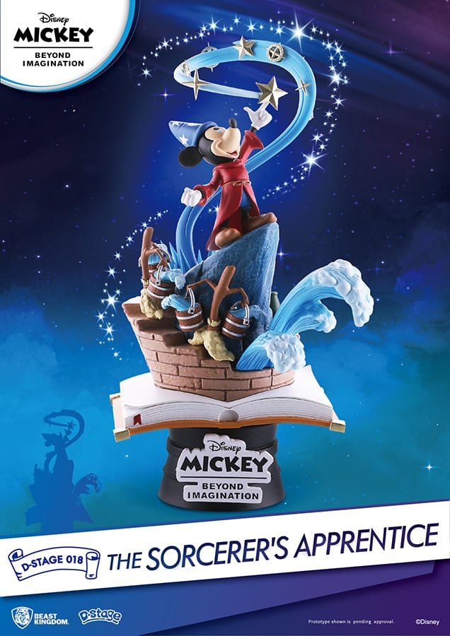 Beast Kingdom, DISNEY - Mickey Sorcerer Apprentice - D-Stage 16cm ...