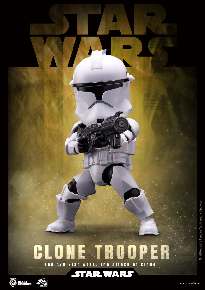 Beast Kingdom, STAR WARS - Clone Trooper - Figurka Egg Attack Action 16 ...