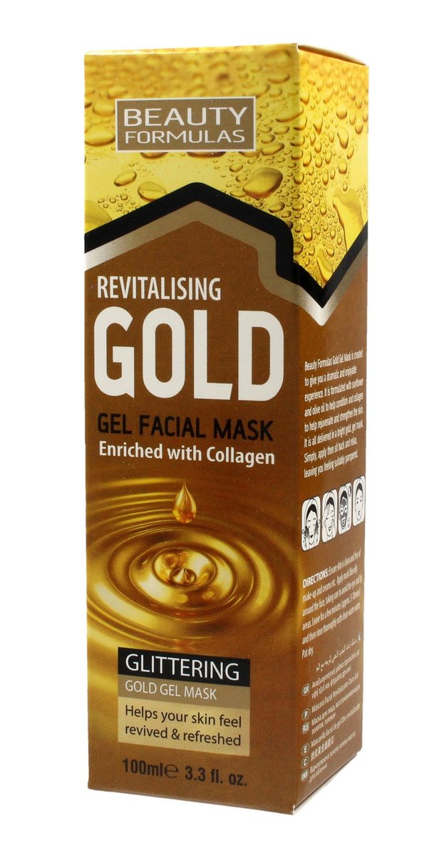 Beauty Formulas, Gold, maseczka rewitalizująca na twarz, 100 ml | Sklep ...