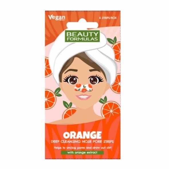 Beauty Formulas Paski na nos głęboko oczyszczające Pomarańcza 6szt ...