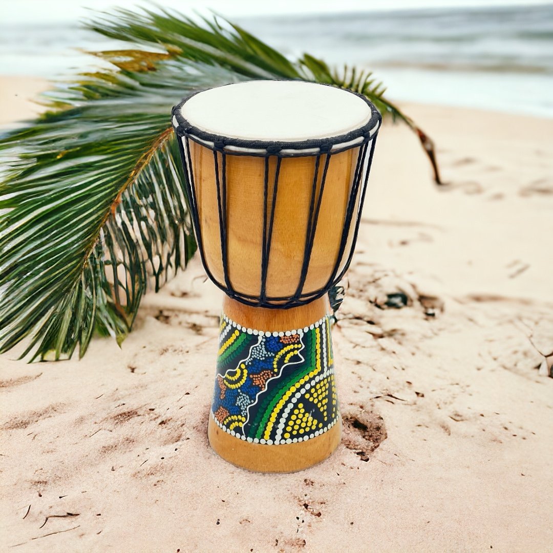 Bęben Bębenek Drewniany Djembe Instrumenty Muzyczne Z Bali Etno Prezent ...