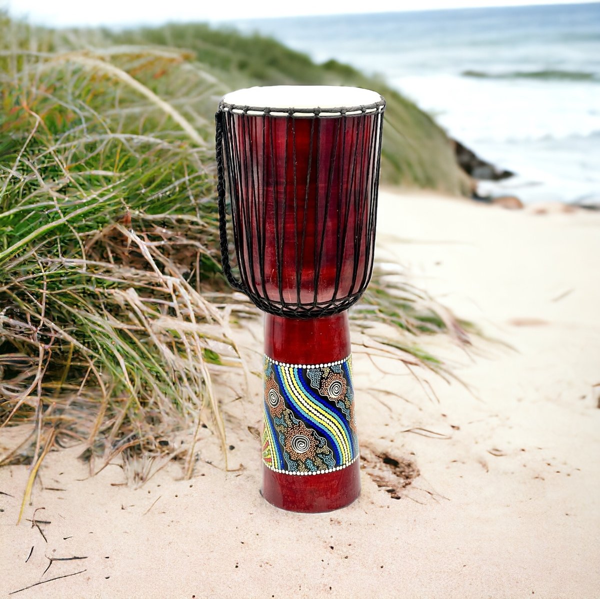 Bęben Bębenek Drewniany Djembe Instrumenty Muzyczne Z Bali Etno Prezent ...