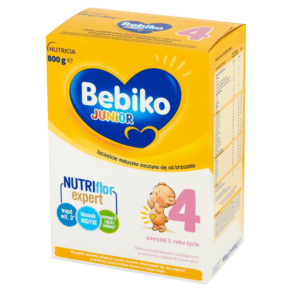 Bebiko Junior, Mleko modyfikowane powyżej 2 roku życia 4 NutriFlor+ ... Bebiko Junior, Mleko modyfikowane powyżej 2 roku życia 4 NutriFlor+ ...