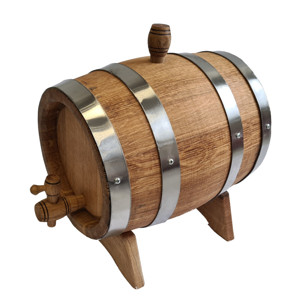 Beczka 5L Drewniana Dębowa Z Kranikiem - Trends Sp. z o.o. | Sklep ...