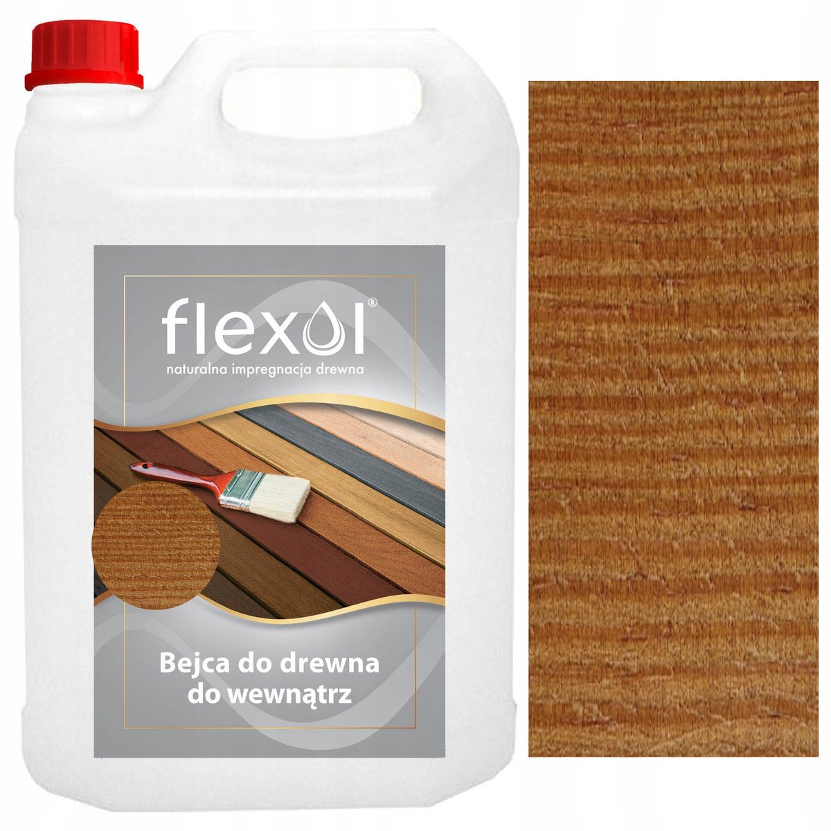 Bejca Do Drewna Brunat Jasny Wewnętrzna 4 L Flexol - Flexol | Sklep ...