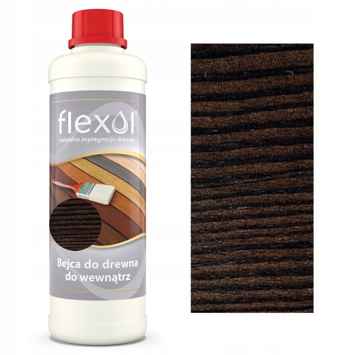 Bejca Do Drewna Orzech Ciemny Wewnętrzna 0,5 L 500Ml Flexol - Flexol ...