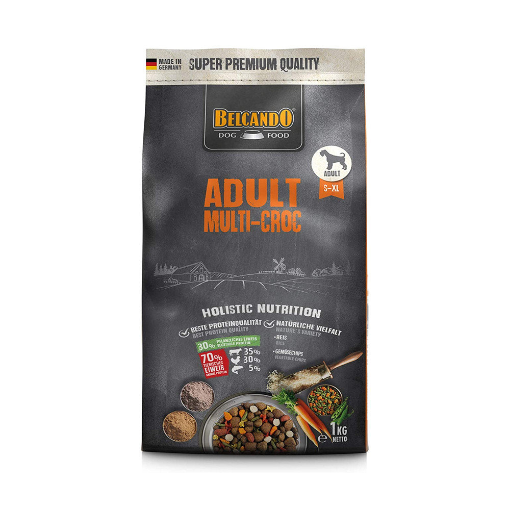 Belcando Adult Multi-Croc Sucha karma dla psów z chrupkami 1kg ...