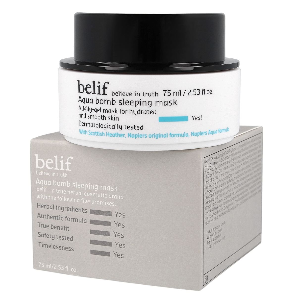belif Aqua bomb sleeping mask, Nawilżająca maska na noc, 75ml | Sklep ...