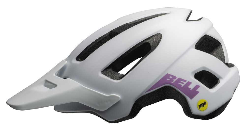 BELL kask rowerowy mtb NOMAD JR INTEGRATED MIPS matte white purple BEL ...