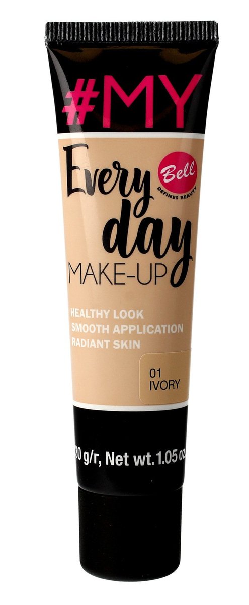 Bell, #My Everyday Make-Up, podkład wyrównujący koloryt, 01, Ivory, 30 ...