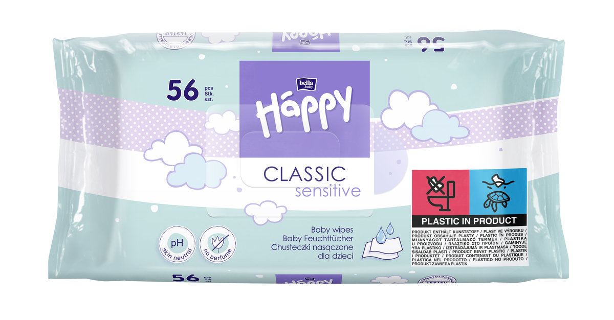 Bella Baby Sensitive, Chusteczki Z Aloesem, 56szt. - Bella Baby Happy ...