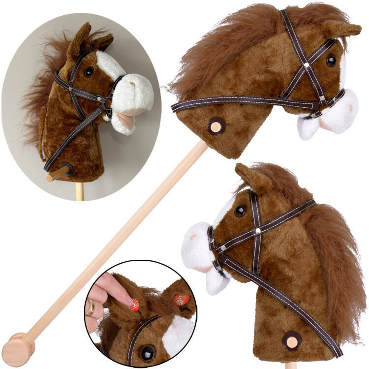 Bemi Hobby Horse Koń Pluszowy Na Kiju Dźwięki Ruchomy Pysk Ciemny Brąz - Bemi | Sklep EMPIK.COM