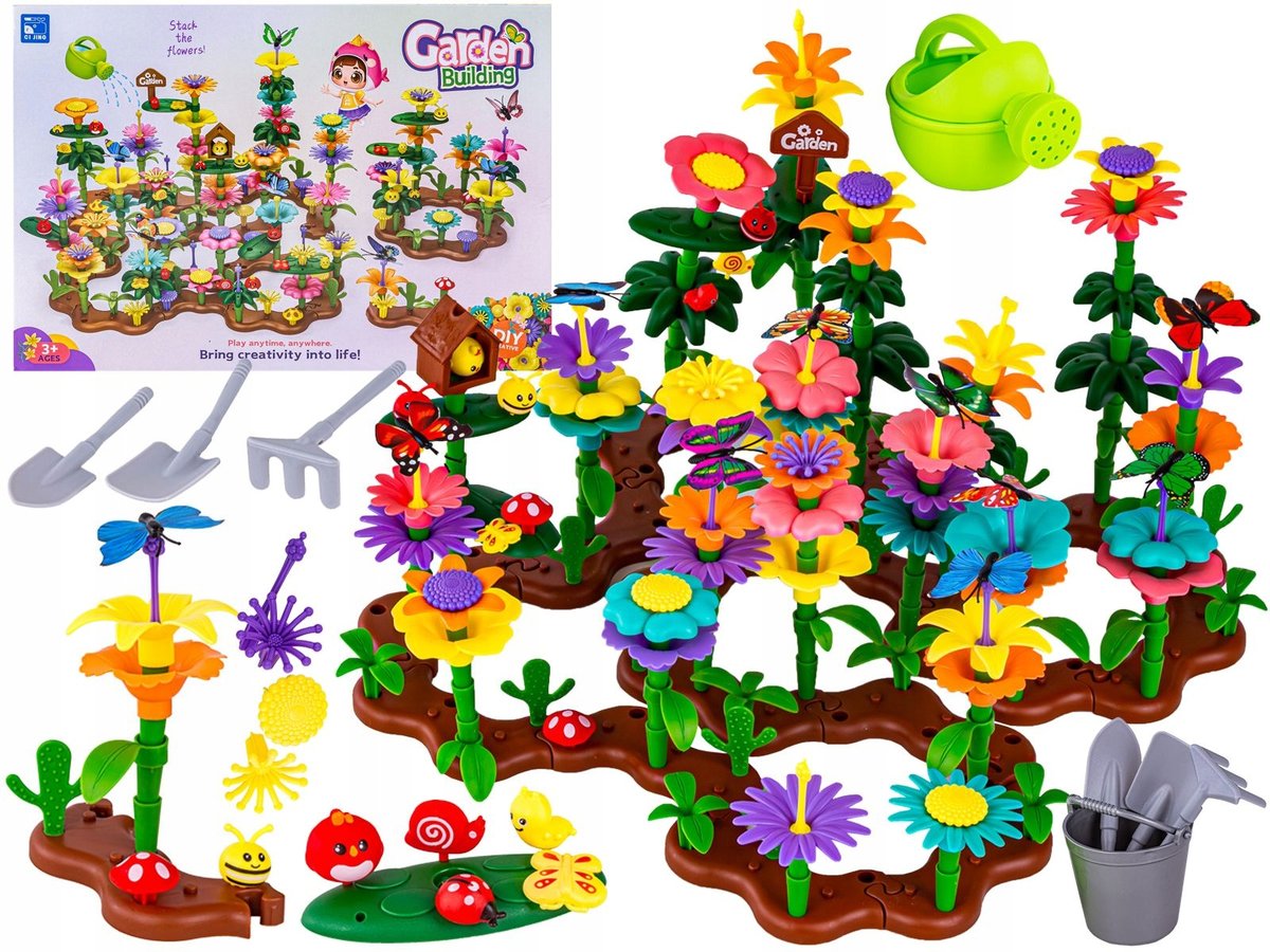 Bemi Klocki Konstrukcyjne Kwiatowa Kompozycja Ogród Kwiatki 322 Elementy - Bemi | Sklep EMPIK.COM