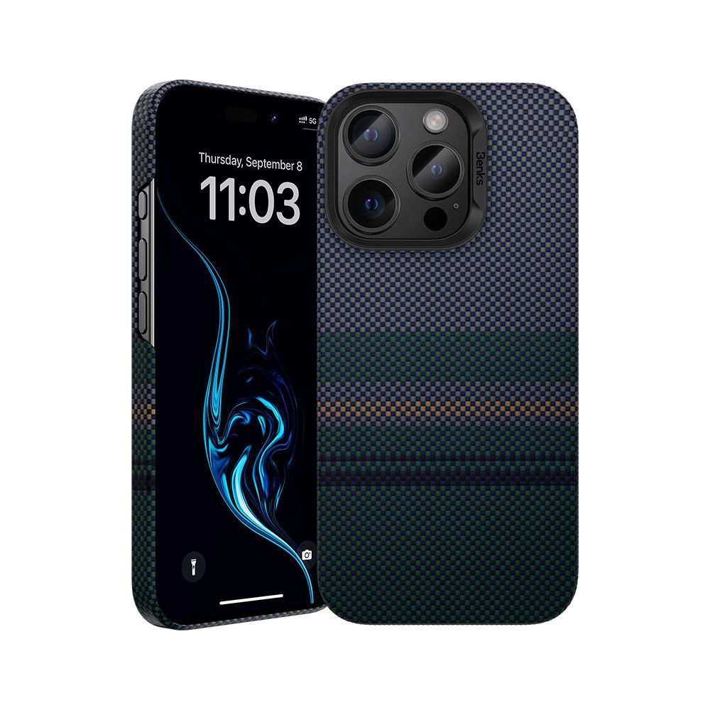 Benks Etui Magnetic Armor Air Aurora Kevlar 600D do Iphone 16 Pro ...