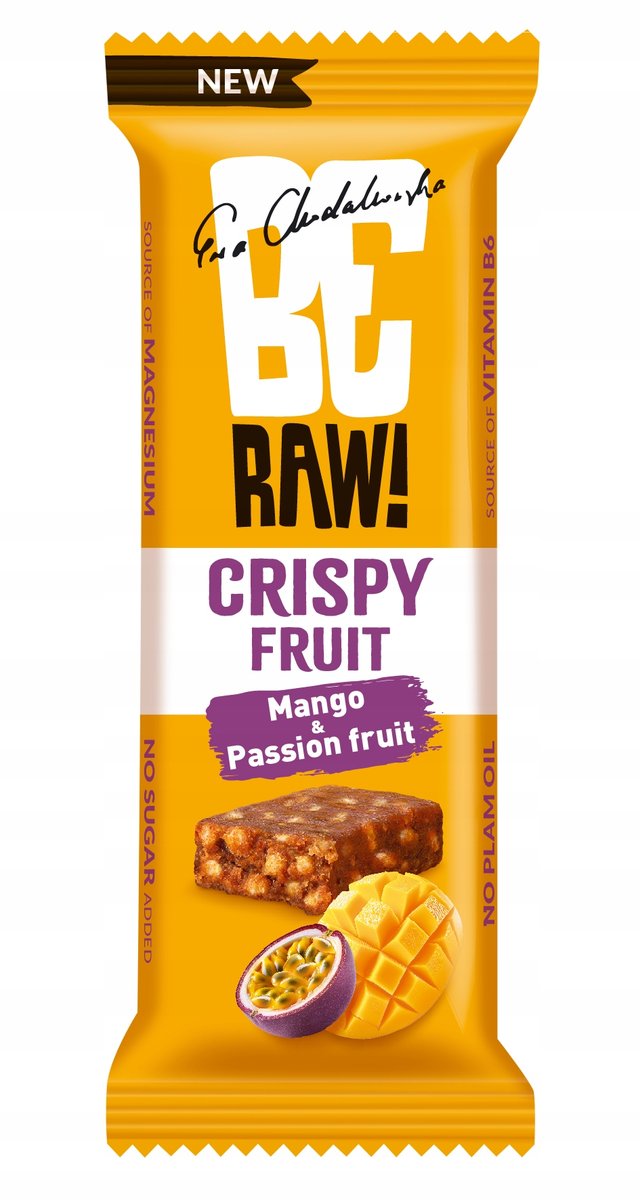 BeRAW! Bar Crispy Fruit Baton owocowy Mango&Marakuja Mango i Marakuja ...