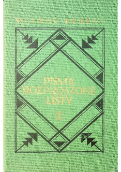 Berent Pisma Rozproszone Listy - Wydawnictwo Literackie | Książka w Empik