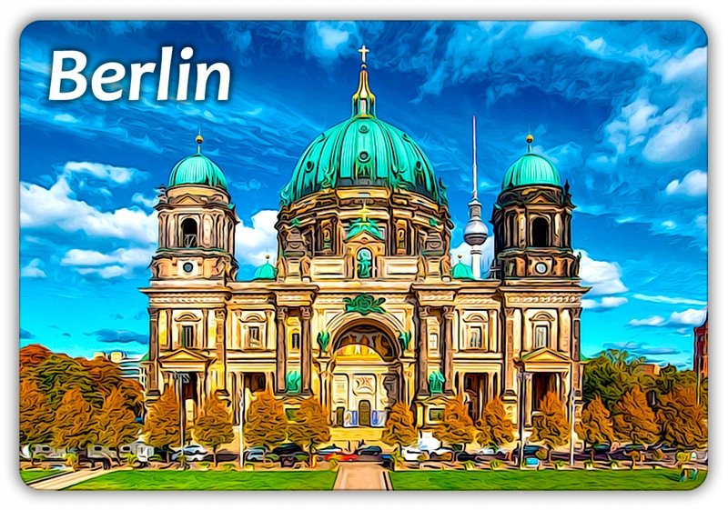 BERLIN - Katedra Berlińska - Berliner Dom - Magnes na lodówkę ...