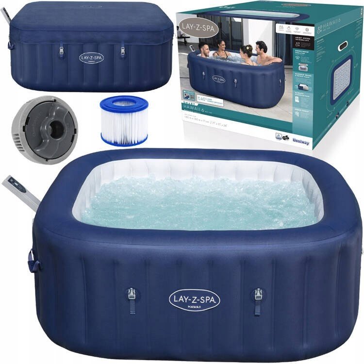 Bestway Lay-Z-Spa HAWAII hydromasaż wbudowana pompa WiFi aplikacja 6001H - JOKOMISIADA | Sklep ...