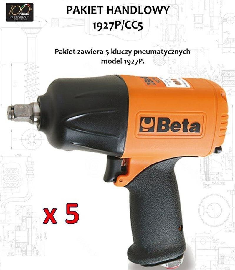 beta klucz udarowy pneumatyczny 1/2" 1750nm 1927p/cc5 pakiet dystybucyjny - BETA | Sklep EMPIK.COM