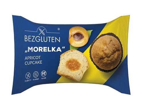 BEZG Mufinka-babeczka z nadzieniem morelowym bezglutenowa 60g b/g [20 ...