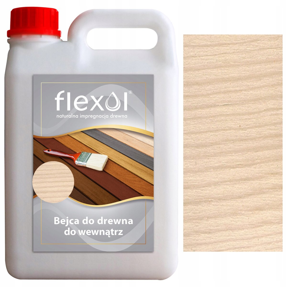 Beżowa Bejca Do Drewna Wewnętrzna Ekologiczna Beż 2L Flexol - Flexol ...