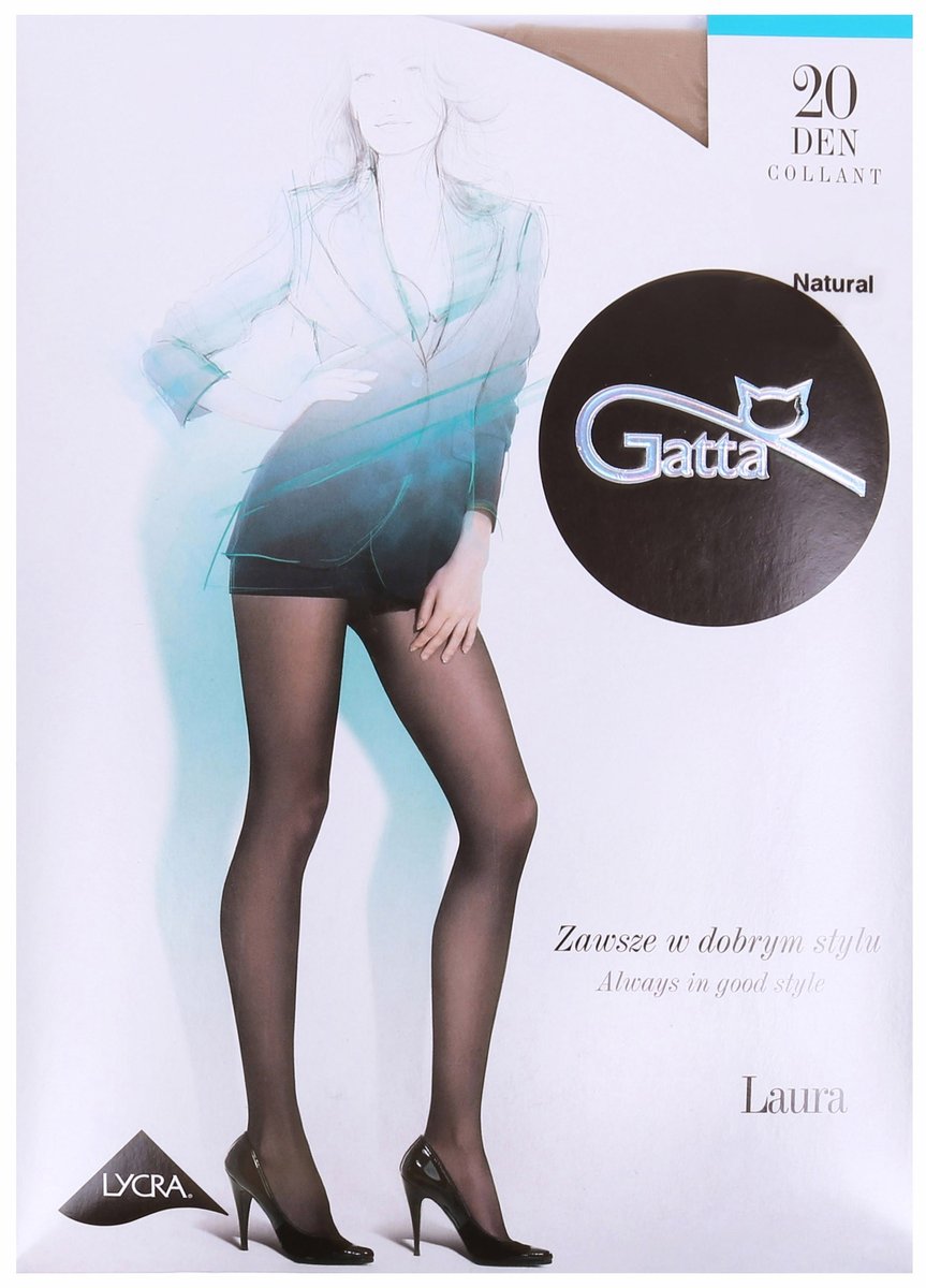 Beżowe rajstopy Laura Natural 20 DEN GATTA 4-L - Gatta | Moda Sklep ...