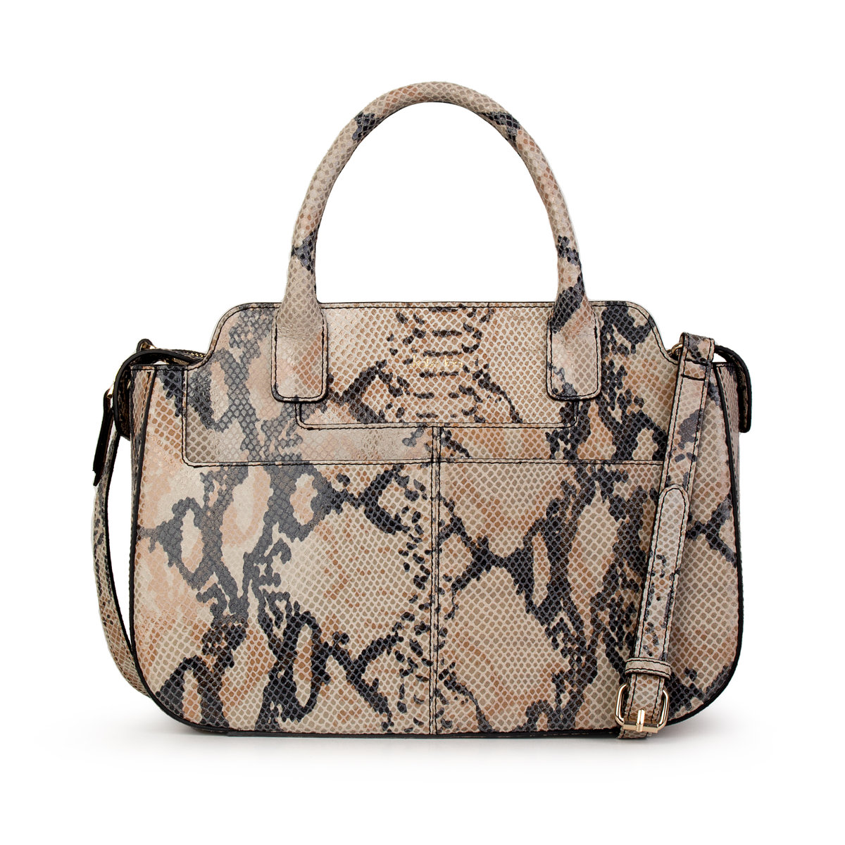 Beżowo-czarna torebka Kate Lee Dorielle - Kate Lee | Moda Sklep EMPIK.COM