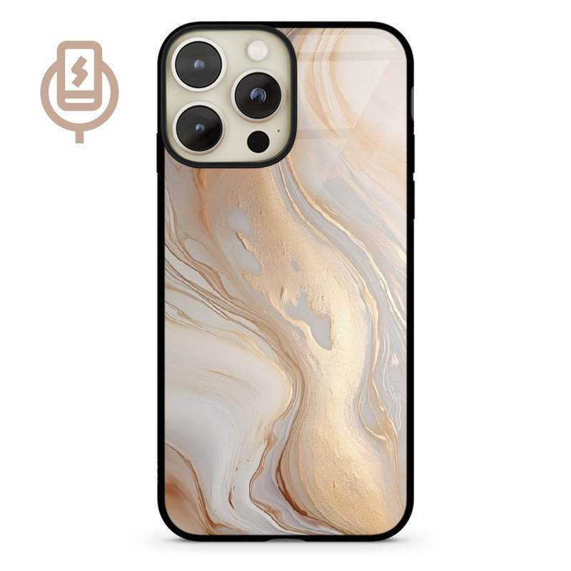 Beżowy Golden - Iphone 13 Pro Etui Szklane Flexible Indukcyjne [Tif 27A ...