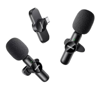 Bezprzewodowe Mikrofony Krawatowe 2W1 Dla Streamerów Remax Usb-C ...