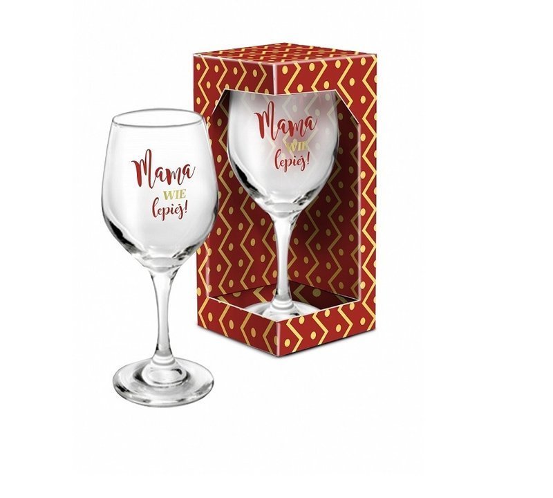 Bgtech, Kieliszek Do Wina, Mama Wie Lepiej, 220 ml - BGtech | Sklep EMPIK.COM