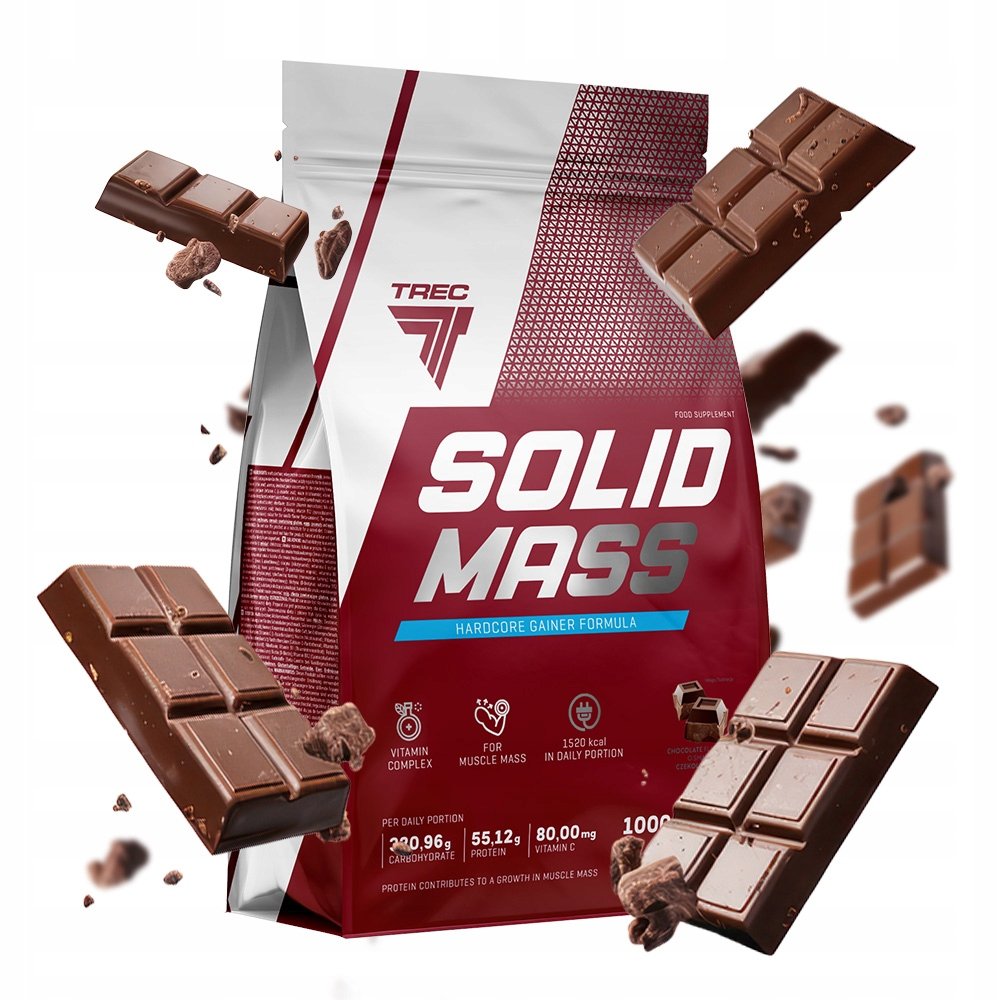 Białko Gainer Trec Solid Mass 1000 G Odżywka Masa Proteiny Węglowodany ...