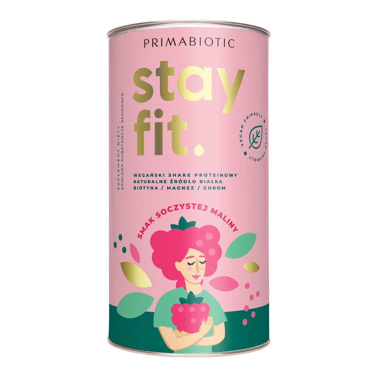 BIAŁKO STAY FIT PRIMABIOTIC 500 g wegański shake proteinowy soczysta ...