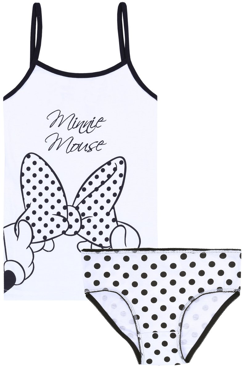 Biało-czarna koszulka + majtki Minnie DISNEY 7-8 lat 128 cm - Disney ...