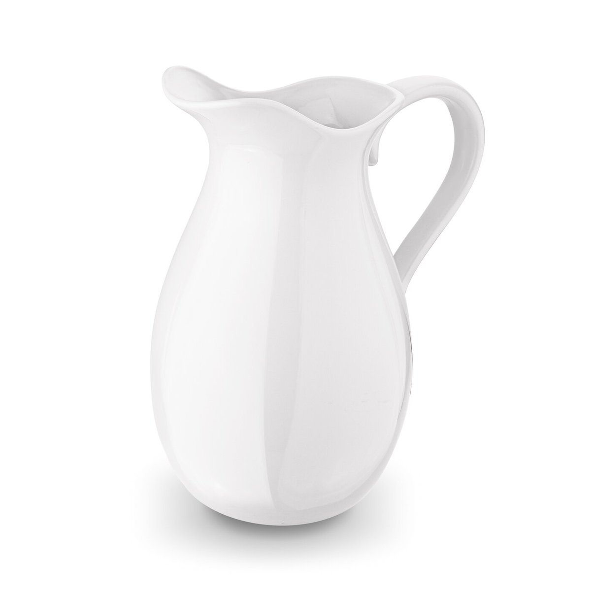 Biały DZBANEK CERAMICZNY do zimnych napojów do soku, lemoniady DUŻY ...