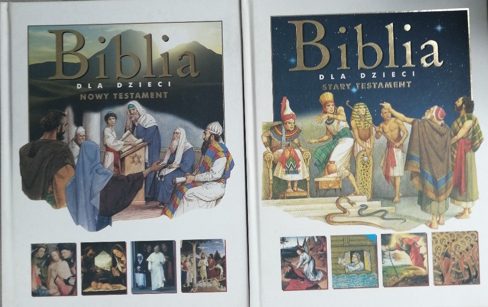 Biblia dla dzieci Nowy testament / Stary Testament - W opisie | Książka ...
