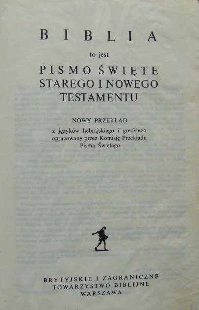 Biblia to jest Pismo Święte Starego i Nowego Testamentu - Opracowanie ...