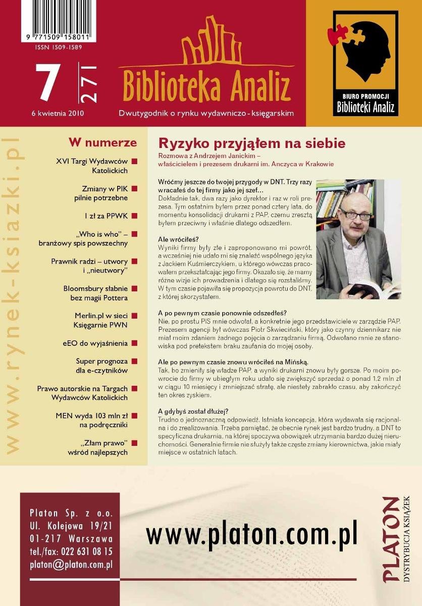 Biblioteka Analiz numer 271 - ebook PDF - Opracowanie zbiorowe | Ebook ...
