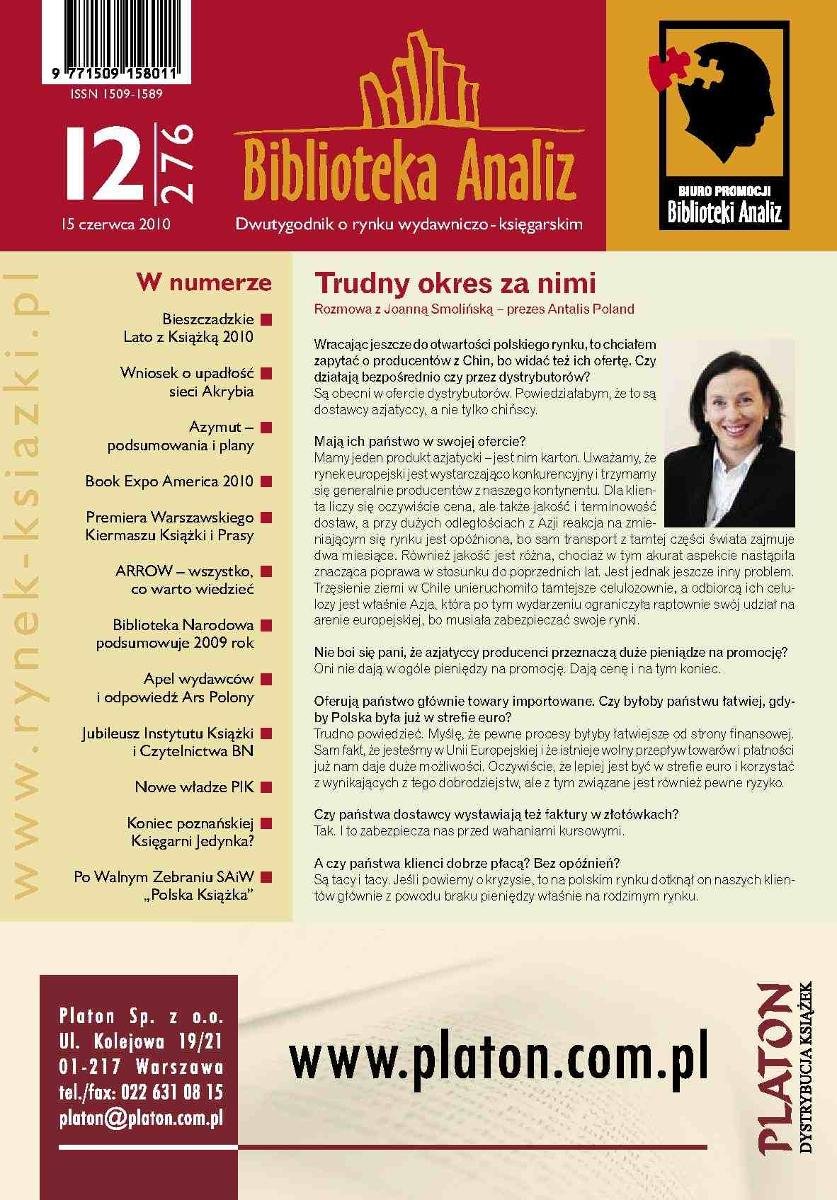 Biblioteka Analiz numer 276 - ebook PDF - Opracowanie zbiorowe | Ebook ...