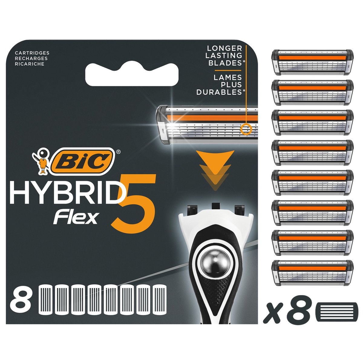 Bic Hybrid Flex 5 Wkłady Do Maszynki - Blister 1op.8szt | Sklep EMPIK.COM