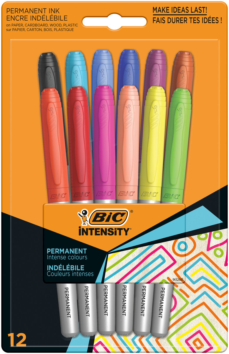 BIC Intensity Permanent Intense+Pastel Markery Permanentne Blister ...