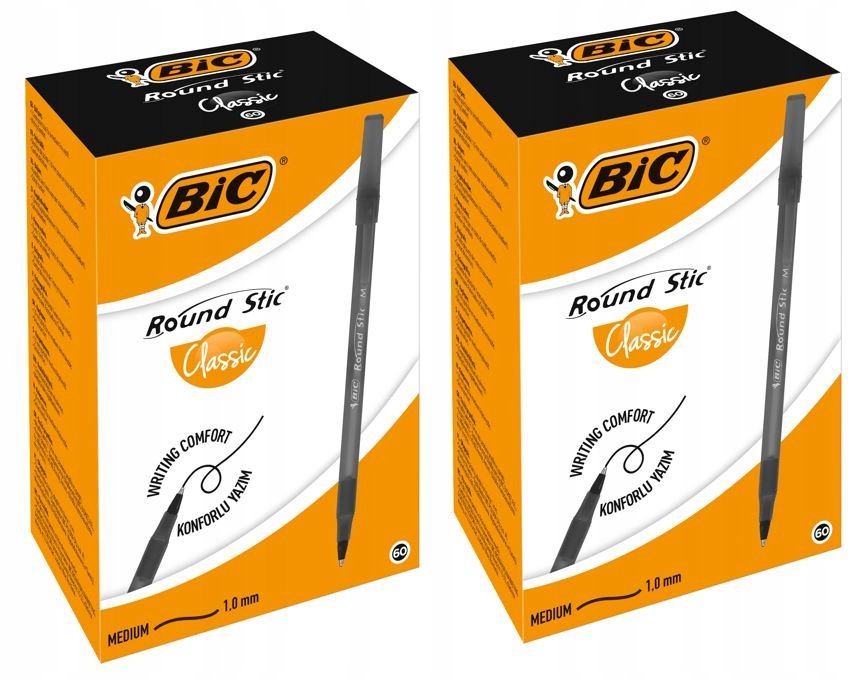 BIC ROUND STIC CLASSIC DŁUGOPIS CZARNY ZESTAW 120 SZTUK - BIC | Sklep ...