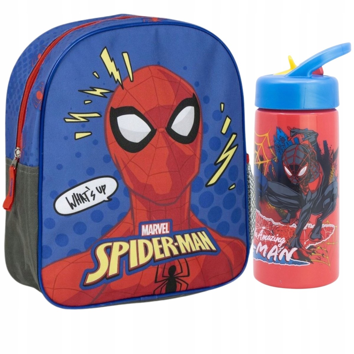 BIDON 410 ml + PLECAK PRZEDSZKOLNY DZIECIĘCY JEDNOKOMOROWY SPIDERMAN 29CM - Inna marka | Sklep ...