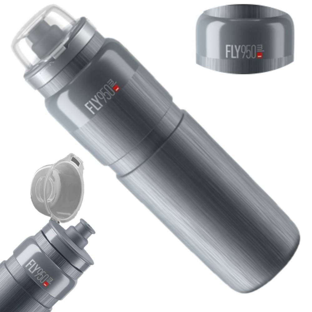 Bidon Elite Fly Mtb Tex Szary Logo 950Ml Super Lekki Bpa Free - Elite ...
