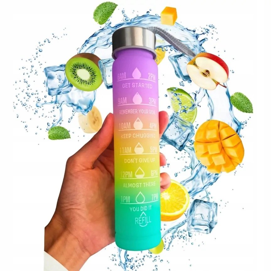 Bidon MAŁA butelka NA WODĘ 280ml 300ml, do SZKOŁY do torebki PODRĘCZNA - Inna marka | Sport ...