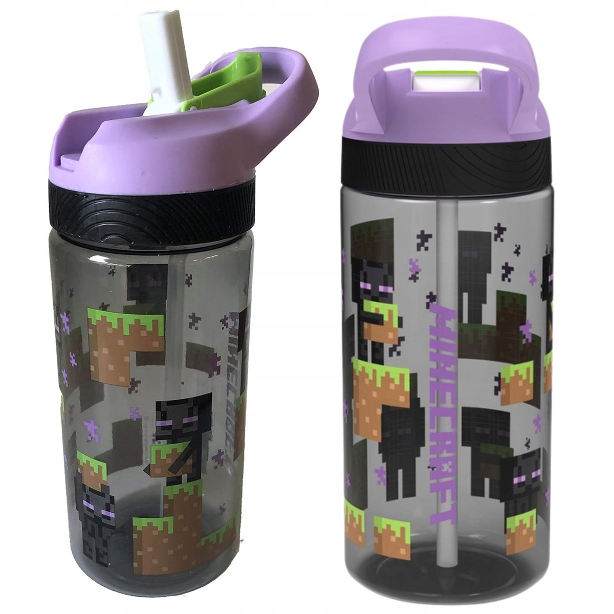 BIDON MINECRAFT DLA DZIECI DO SZKOŁY ENDERMAN 560ML - Inna marka ...